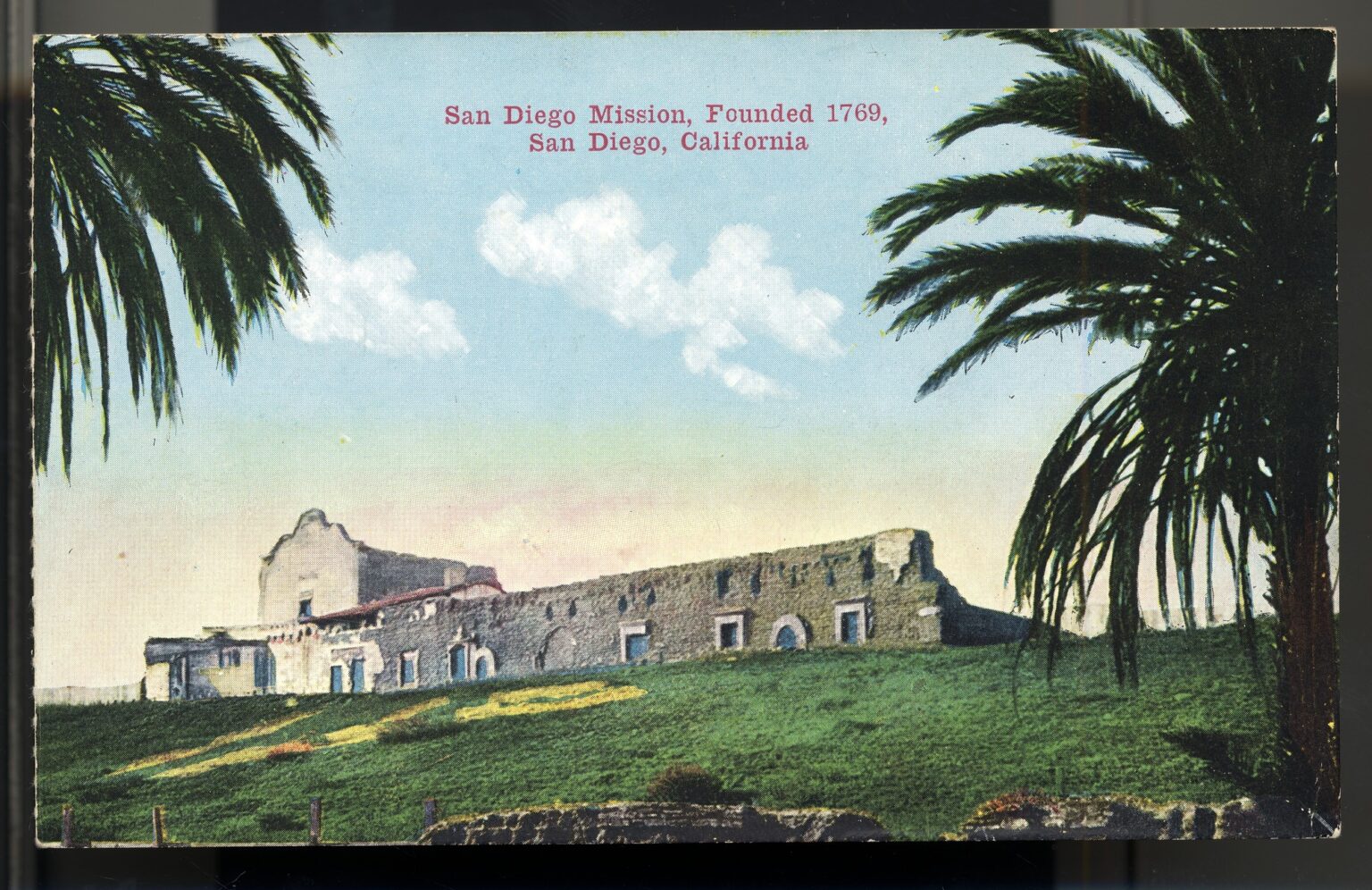 California Mission Colored Postcards