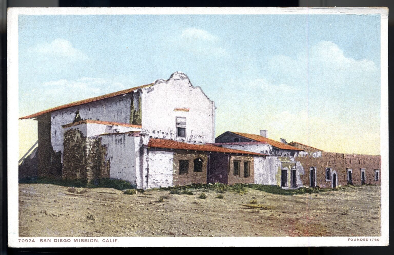 California Mission Colored Postcards