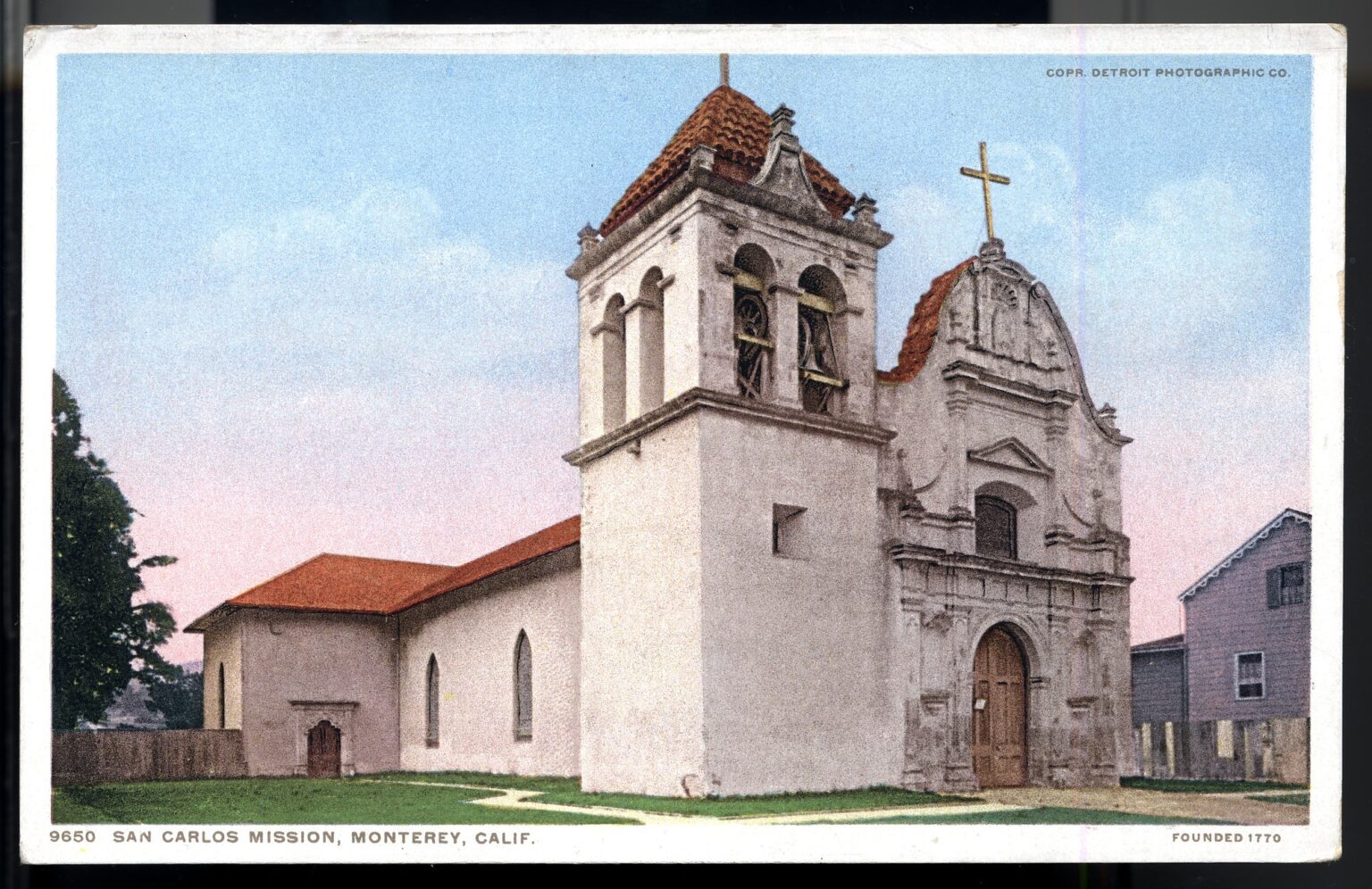 California Mission Colored Postcards