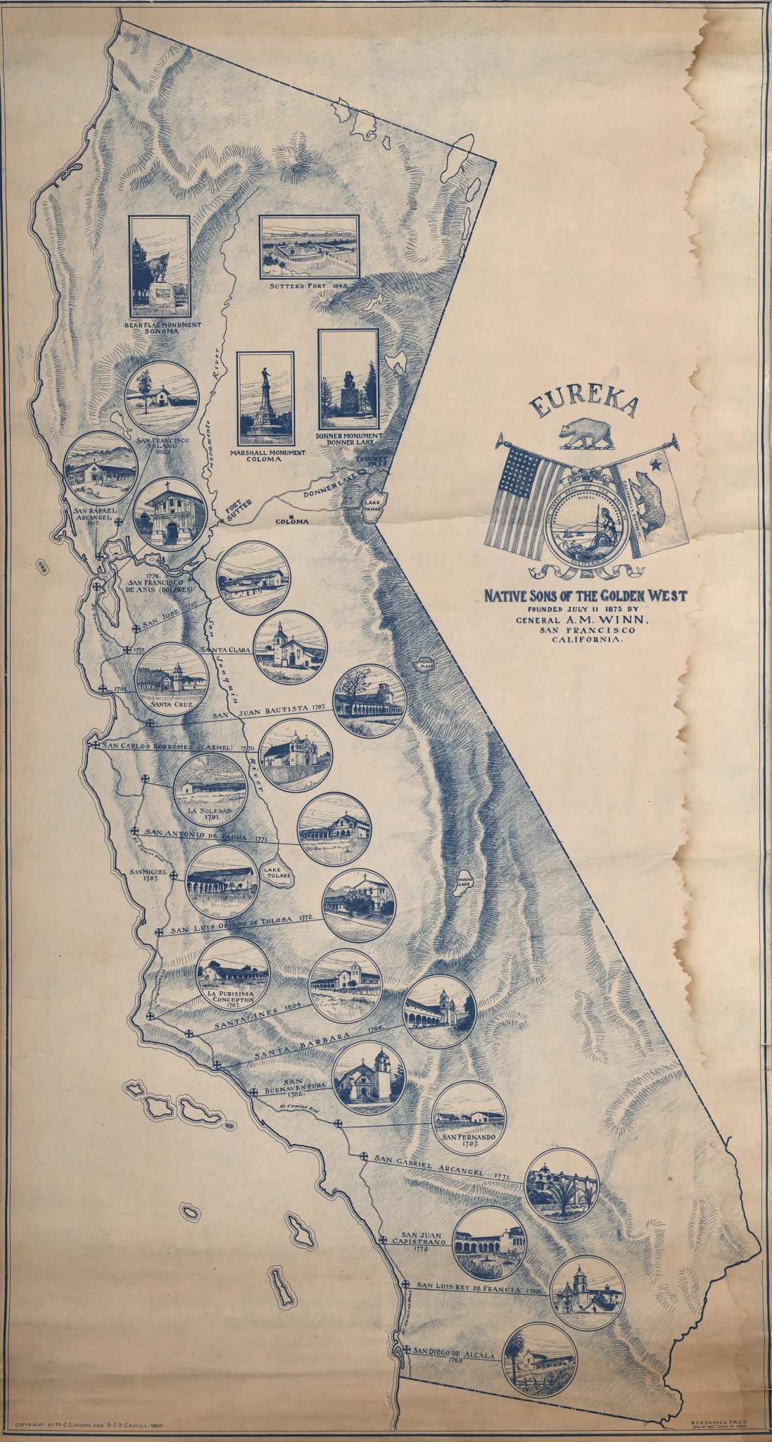 California Missions Maps