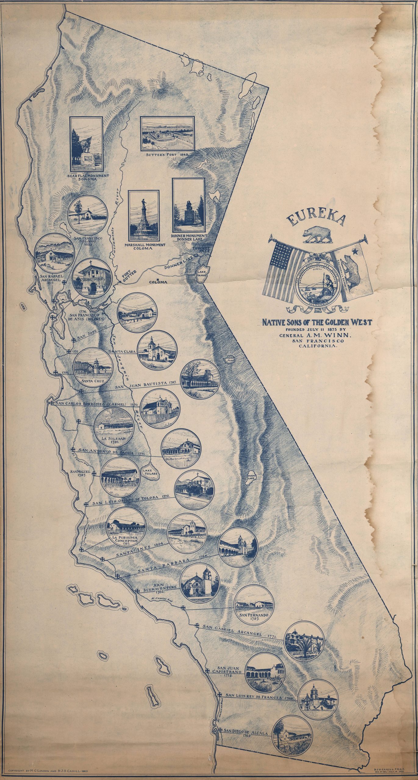 California Missions Maps